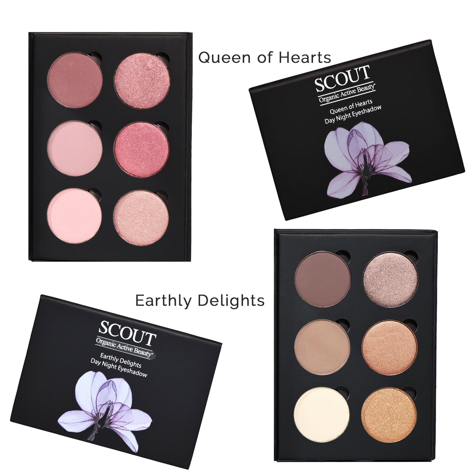 Day & Night Eye Shadow Palette | Organic Eyeshadow Palette - SCOUT ...