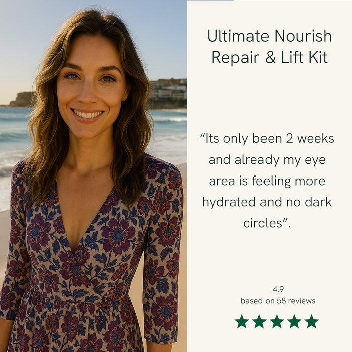Nourish Repair & Lift Organic Skincare Kit for Glowing Skin - SCOUT Organic Active Beauty Australia