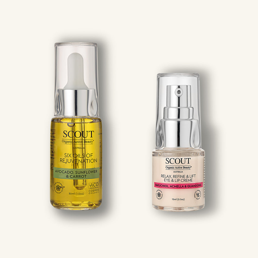 Nourish Repair & Lift Organic Skincare Kit for Glowing Skin - SCOUT Organic Active Beauty Australia